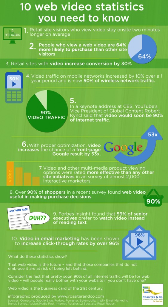 10 Awesome Web Video Statistics - BrandonGaille.com