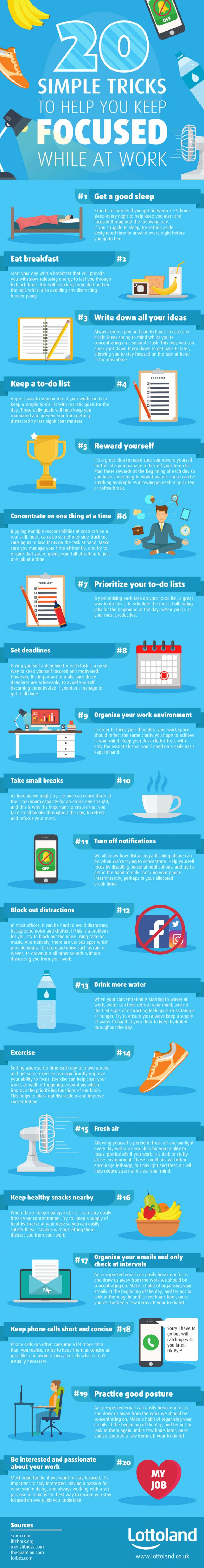 20 Tips for Staying Hyper Focused at Work - BrandonGaille.com