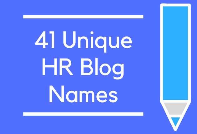 41 Unique HR Blog Names - BrandonGaille.com