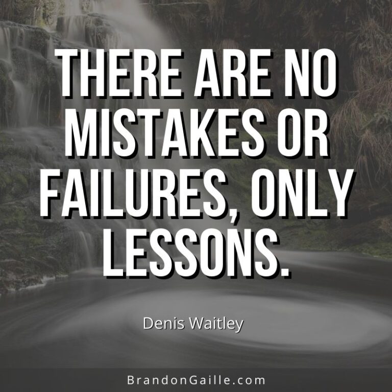 100 Short Quotes About Mistakes in Life [with Images] - BrandonGaille.com