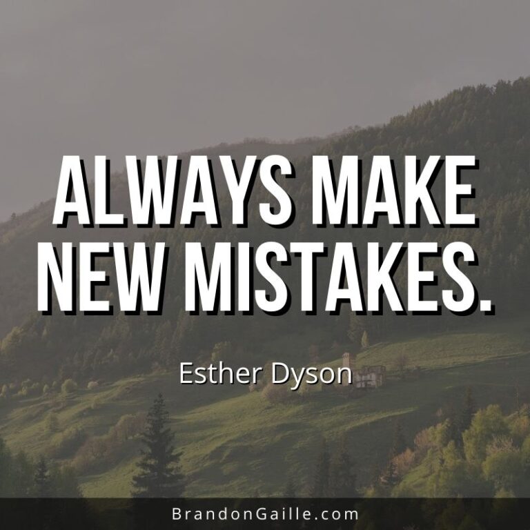 100 Short Quotes About Mistakes in Life [with Images] - BrandonGaille.com