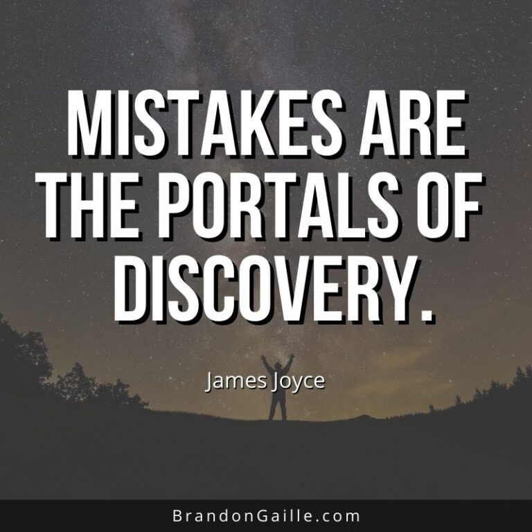 100 Short Quotes About Mistakes in Life [with Images] - BrandonGaille.com