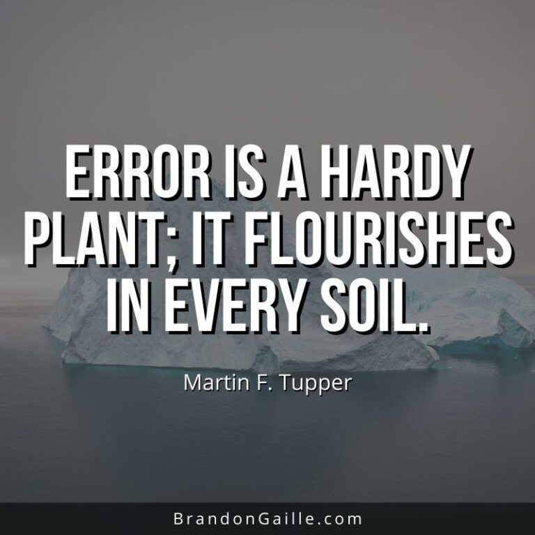 100 Short Quotes About Mistakes in Life [with Images] - BrandonGaille.com