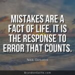 100 Short Quotes About Mistakes in Life [with Images] - BrandonGaille.com