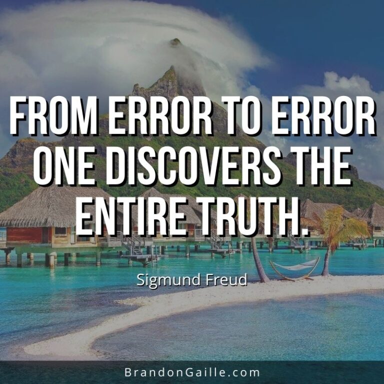 100 Short Quotes About Mistakes in Life [with Images] - BrandonGaille.com