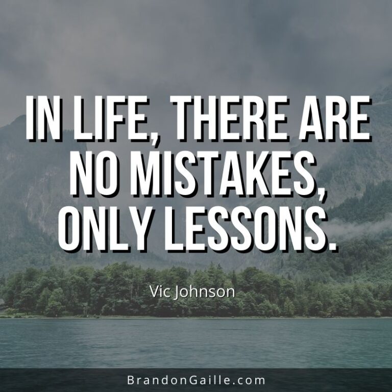 100 Short Quotes About Mistakes in Life [with Images] - BrandonGaille.com