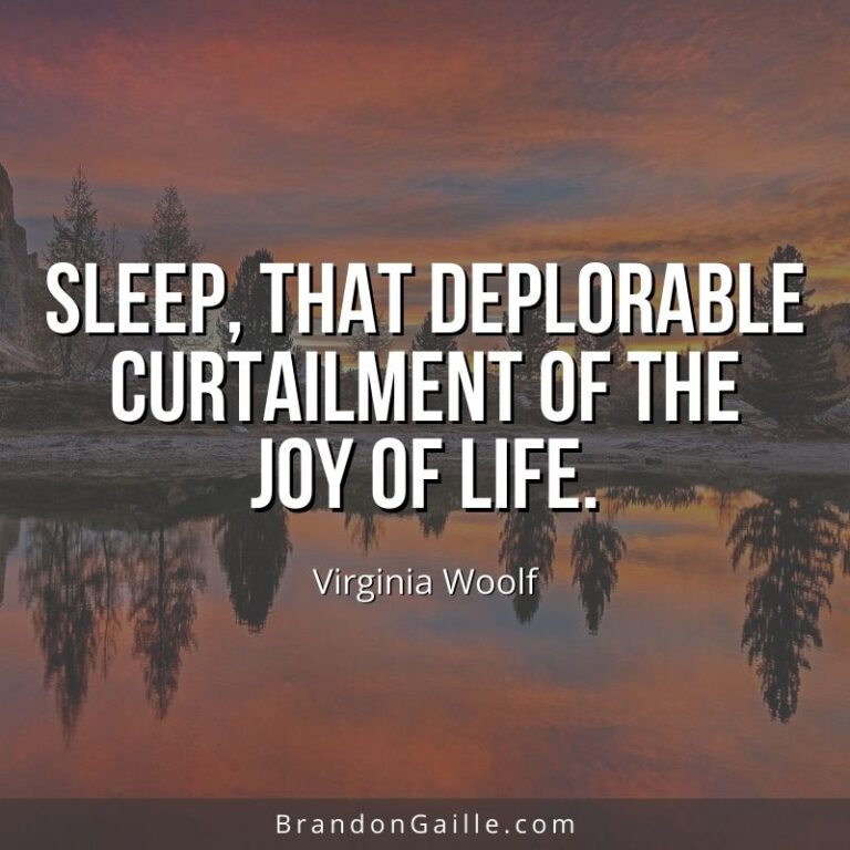 100 Famous Short Quotes About Sleep [with Images] - BrandonGaille.com