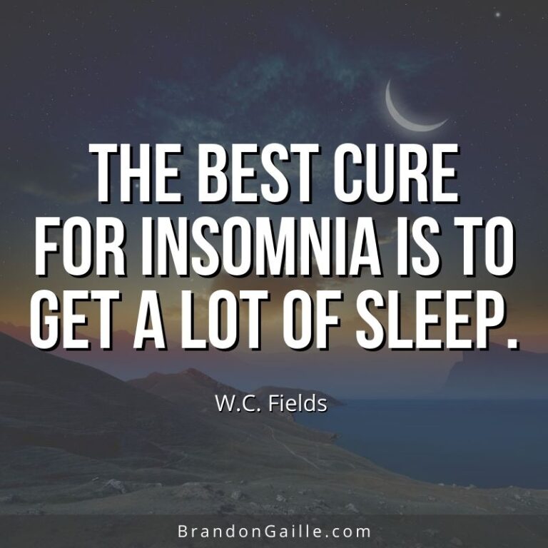 100 Famous Short Quotes About Sleep [with Images] - BrandonGaille.com