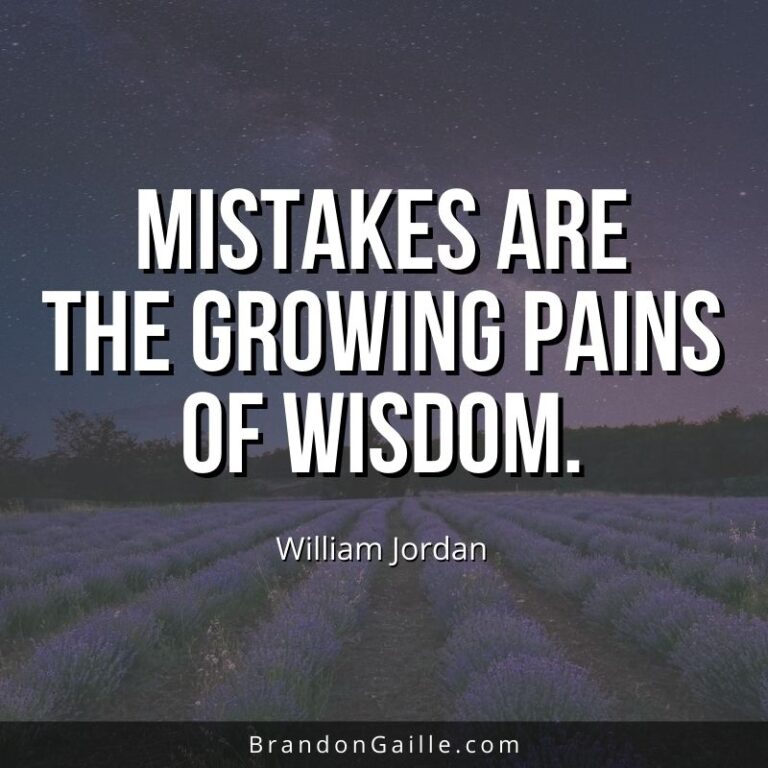 100 Short Quotes About Mistakes in Life [with Images] - BrandonGaille.com